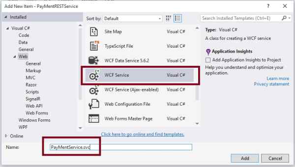 Creating WCF REST Service Creating WCF REST Service
